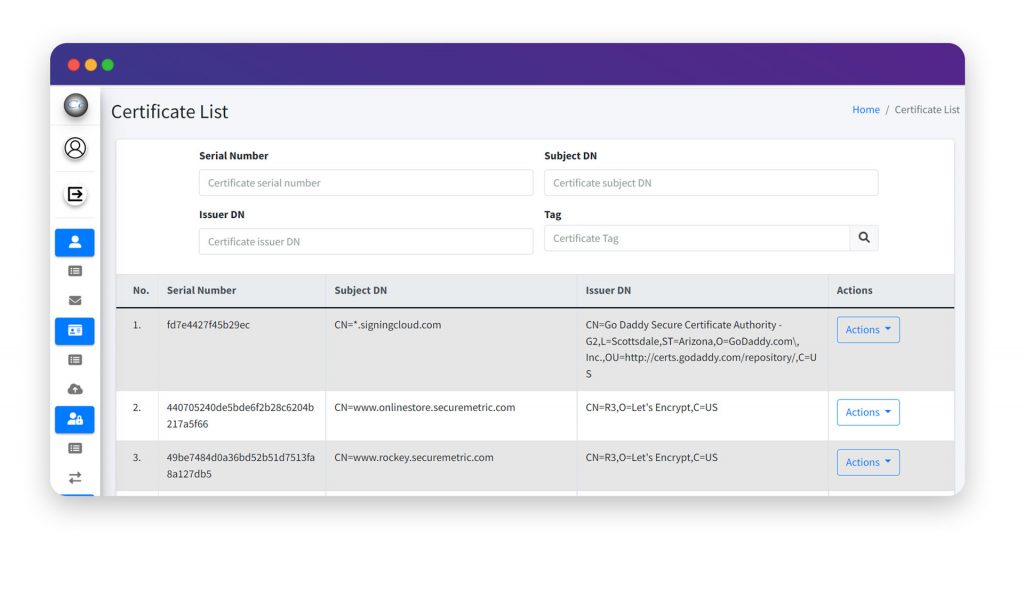 Cert Cycle – Certificate Inventory Management Tool